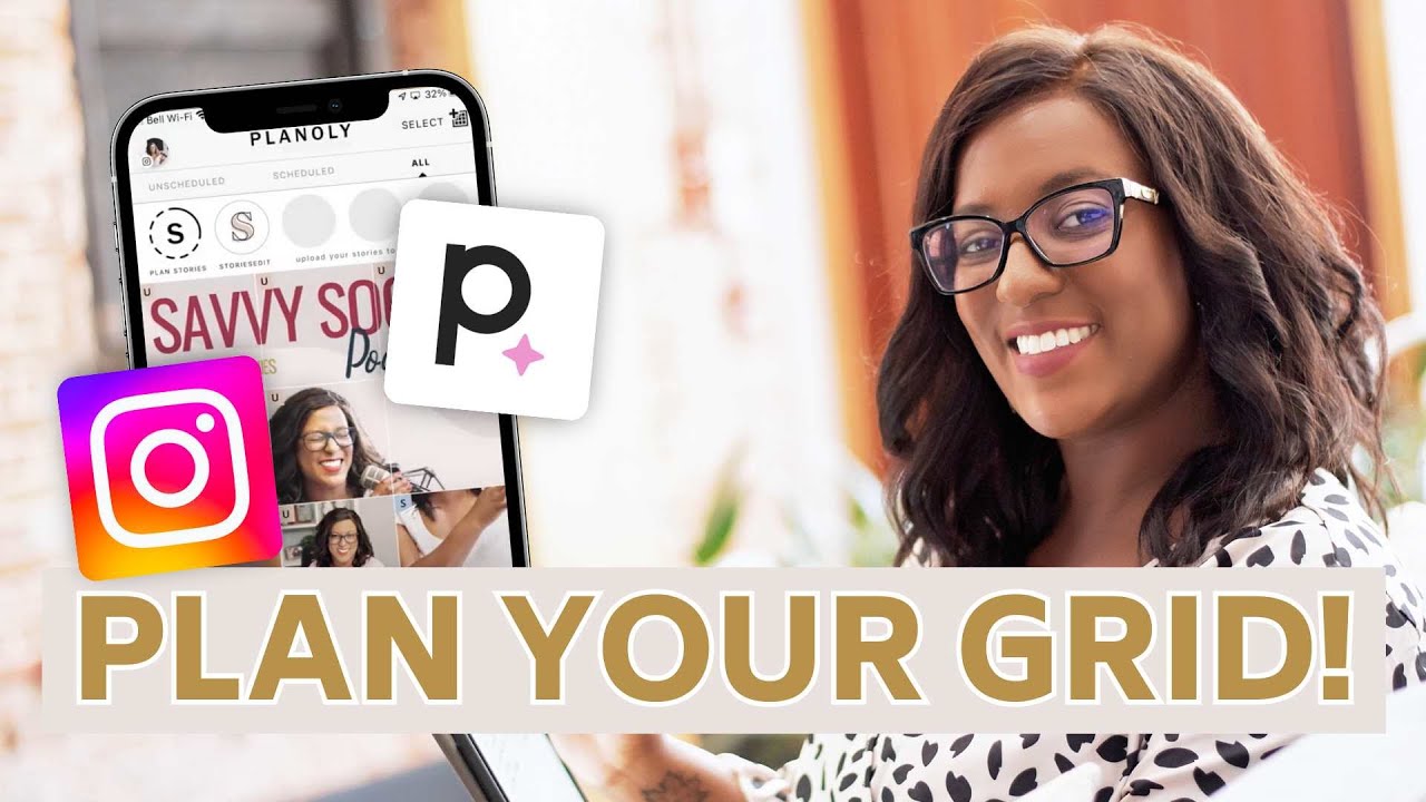 How To Create A Split Grid Photo On Instagram Using Planoly - YouTube