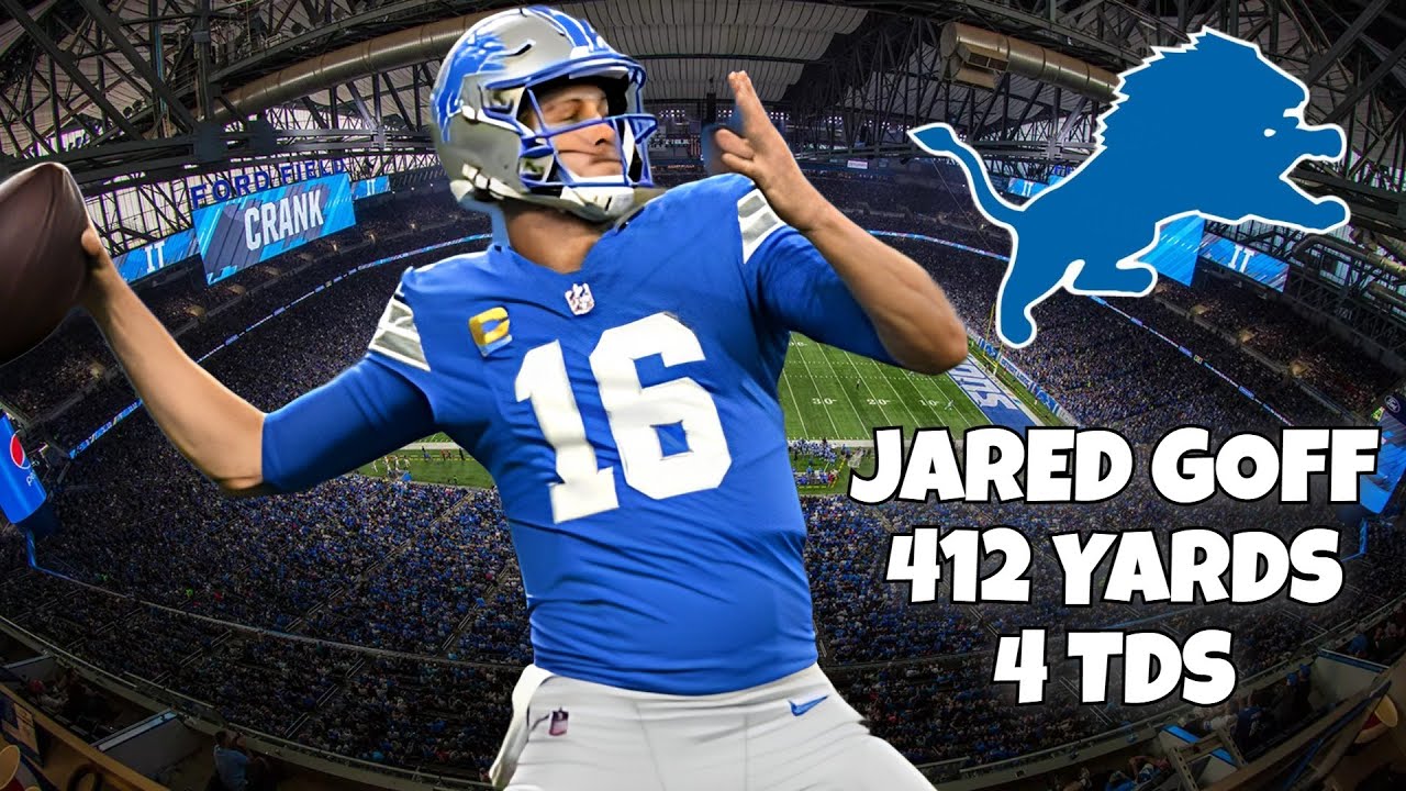 Jared Goff Highlights 412 Yards 4 Touchdowns - YouTube