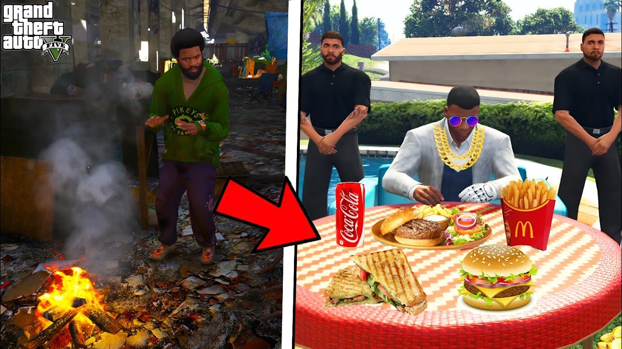 Franklin Poor Life To Rich Life in GTA 5 || Franklin POOR TO RICH ...