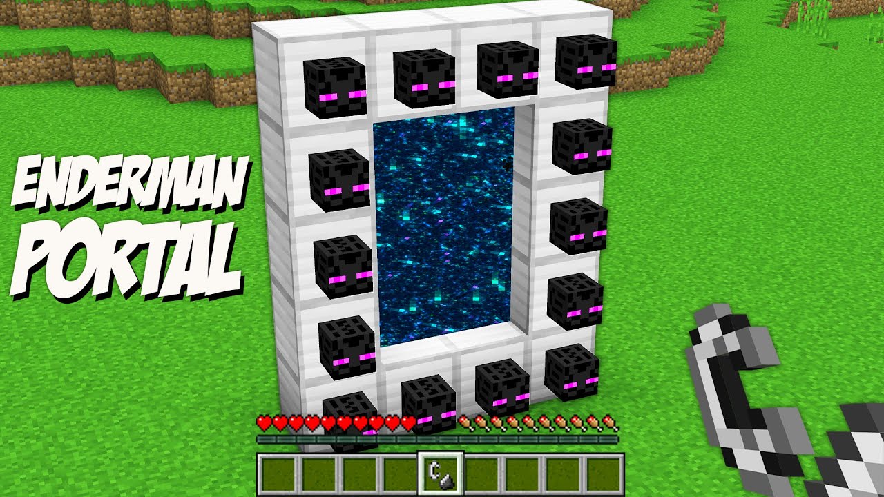 What if I ACTIVATE THIS ENDERMAN HEAD PORTAL? RAREST HEAD BLOCK PORTAL ...