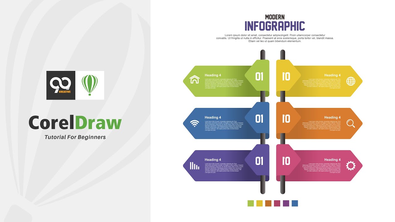 CorelDraw Tutorial - Elegant Infographic Design for Beginners - YouTube