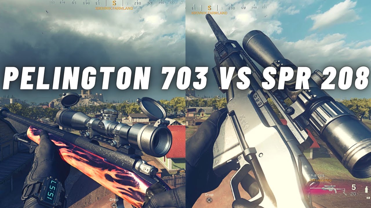 Pelington 703 vs SPR 208 in WARZONE: CW SEASON 4: Reloaded | Gun ...