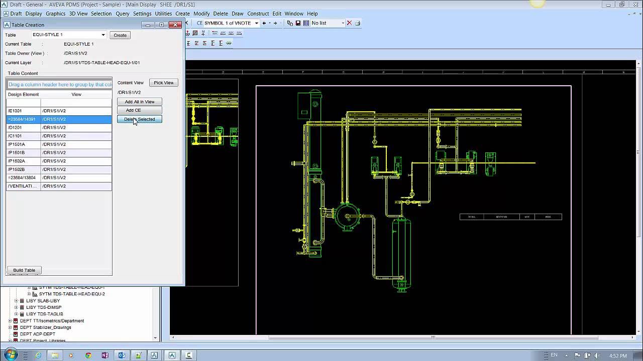 Adding Table in PDMS Draft - YouTube