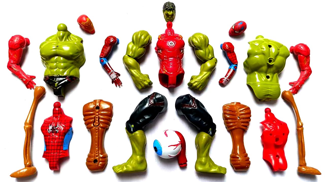 AVENGERS TOYS ASSEMBLE IRONMAN, SIREN HEAD, HULK SMASH, SPIDER-MAN ...