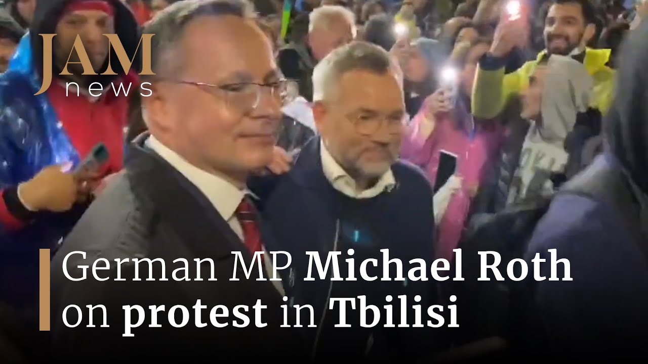 German MP Michael Roth and the EU delegation joins Tbilisi rally ...