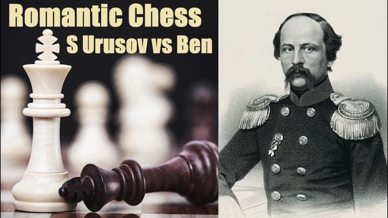 Romantic Chess Game: Sergey Urusov vs Ben - Moscow (1862) - YouTube