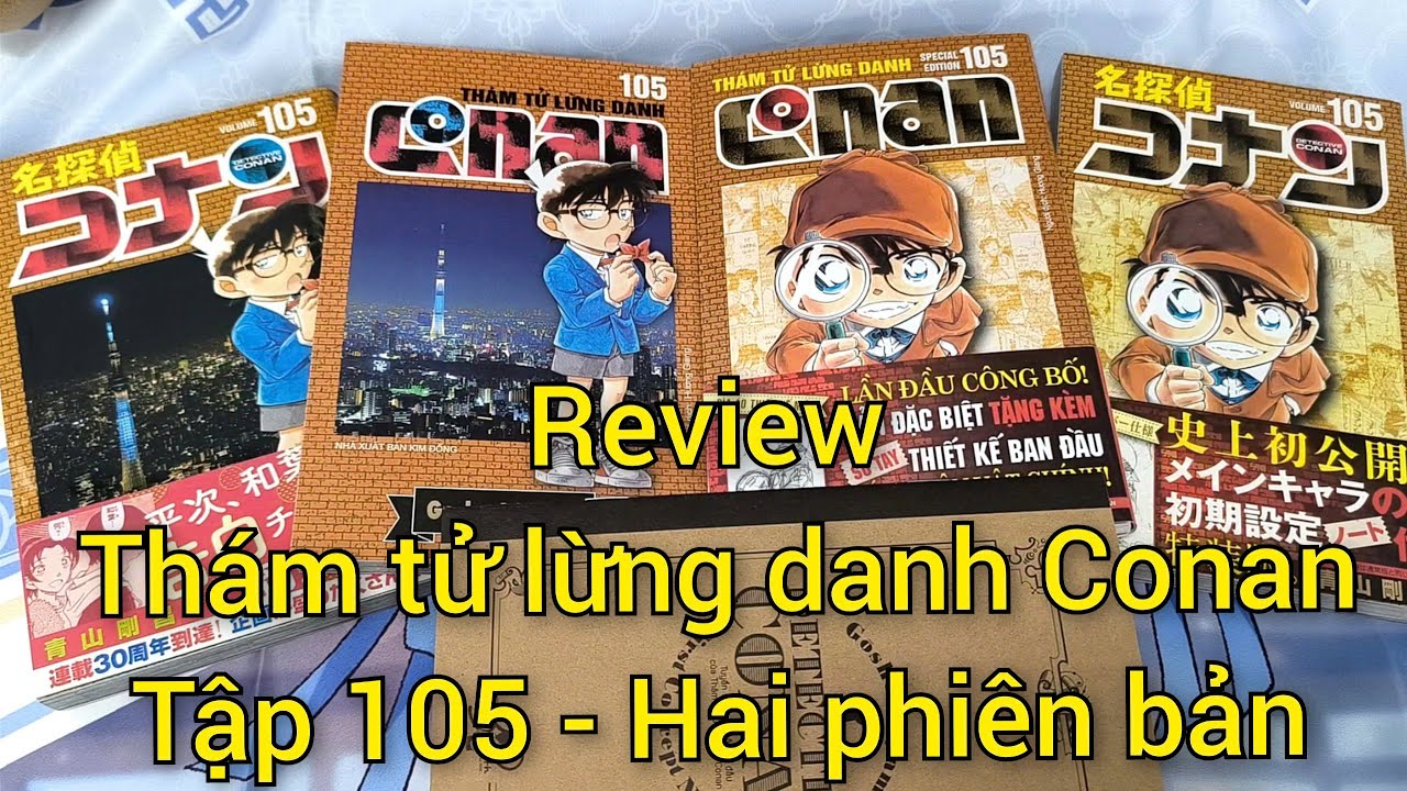 Review Thám tử lừng danh Conan. Tập 105 – Hai phiên bản - YouTube