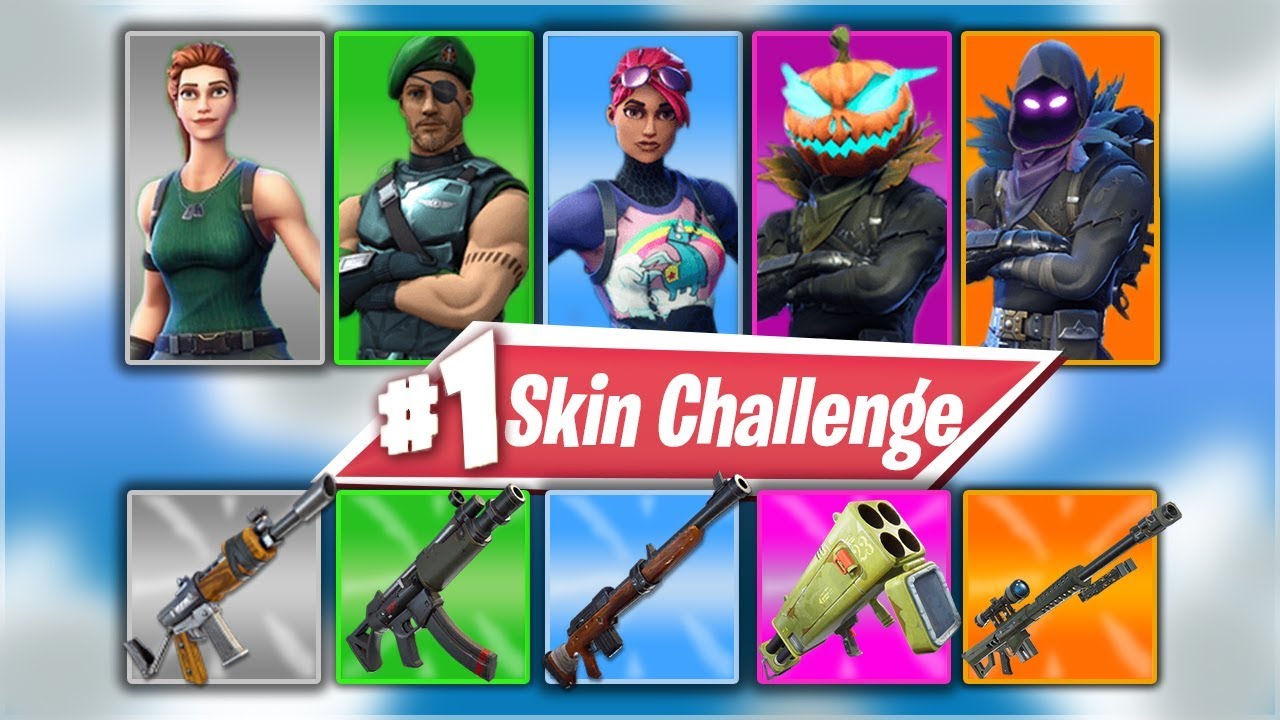 LUCKY Skin Challenge in FORTNITE - YouTube