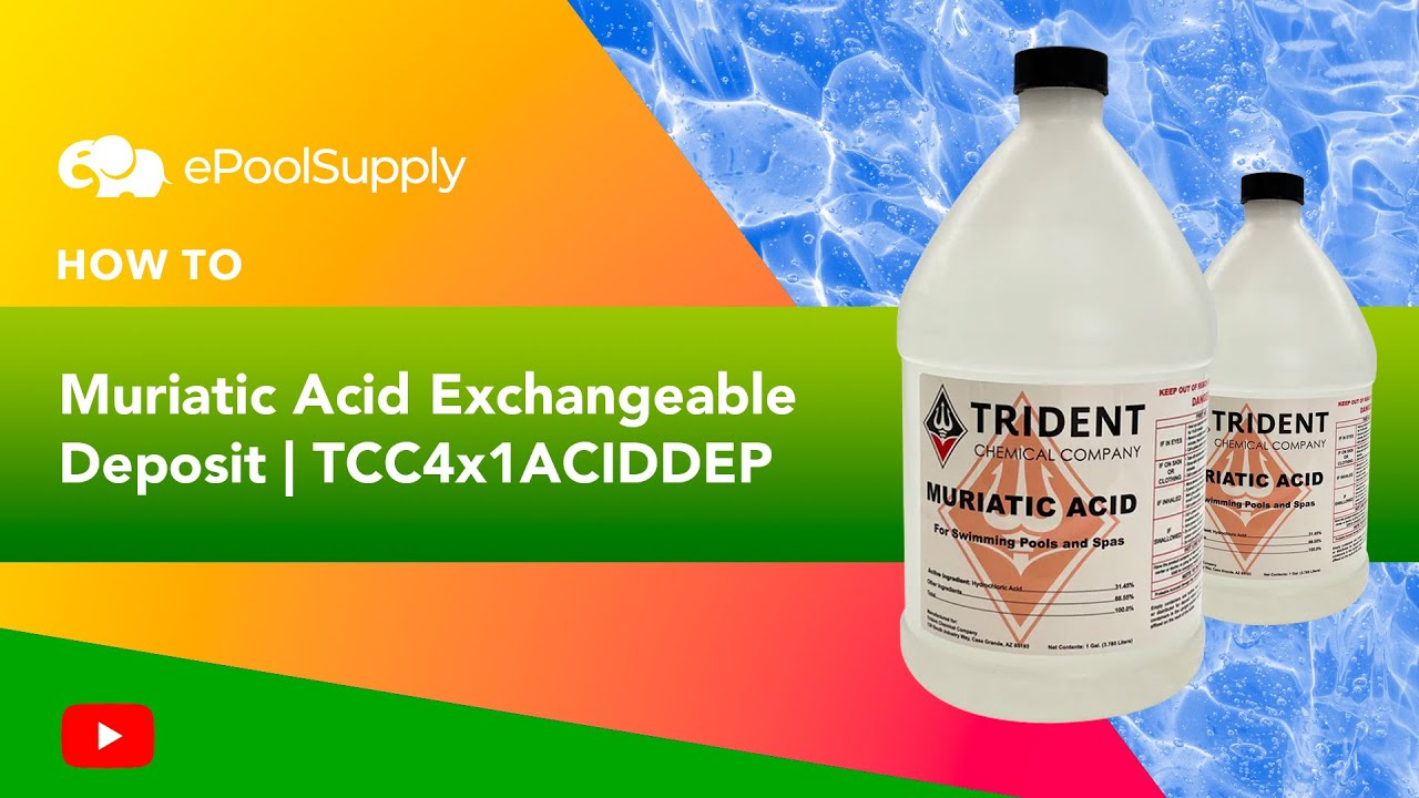 How To pour Muriatic Acid from Trident Chemical - YouTube