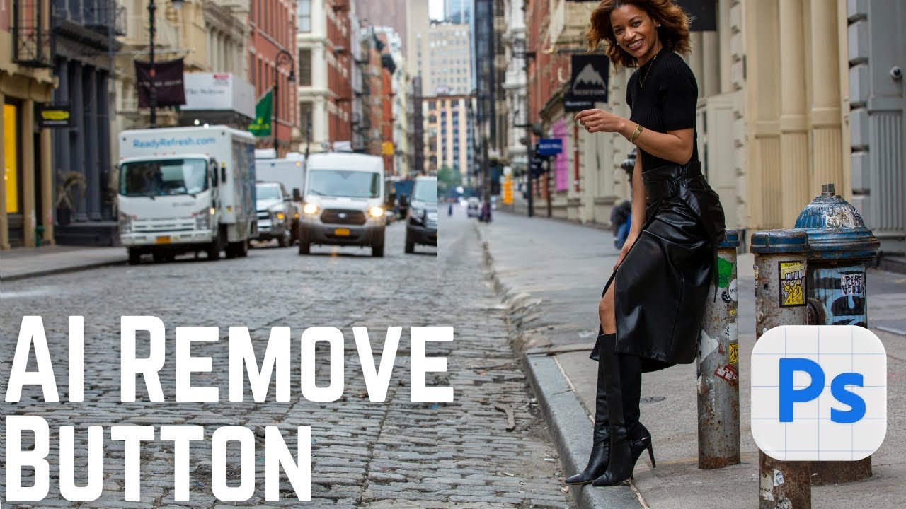 How to Remove Objects Using Contextual Task Bar in Photoshop Beta - YouTube