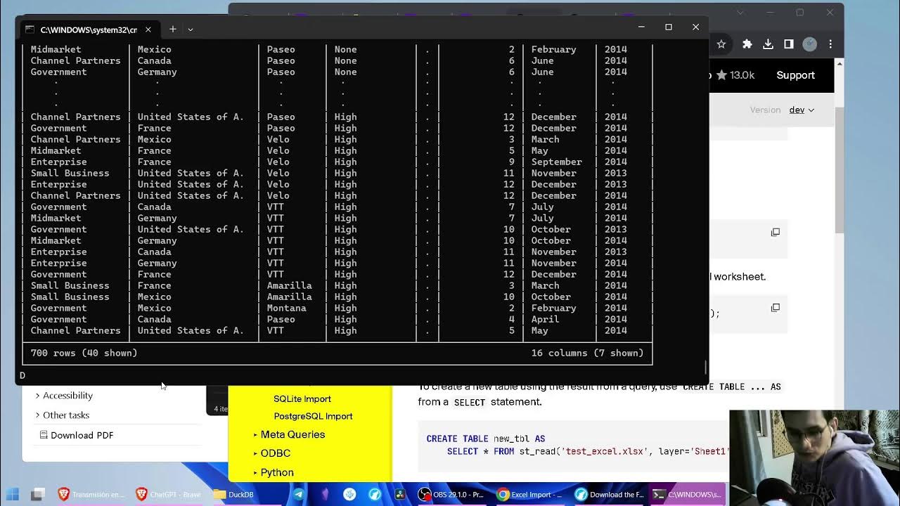 Practicando Sql En Vivo Duckdb Youtube