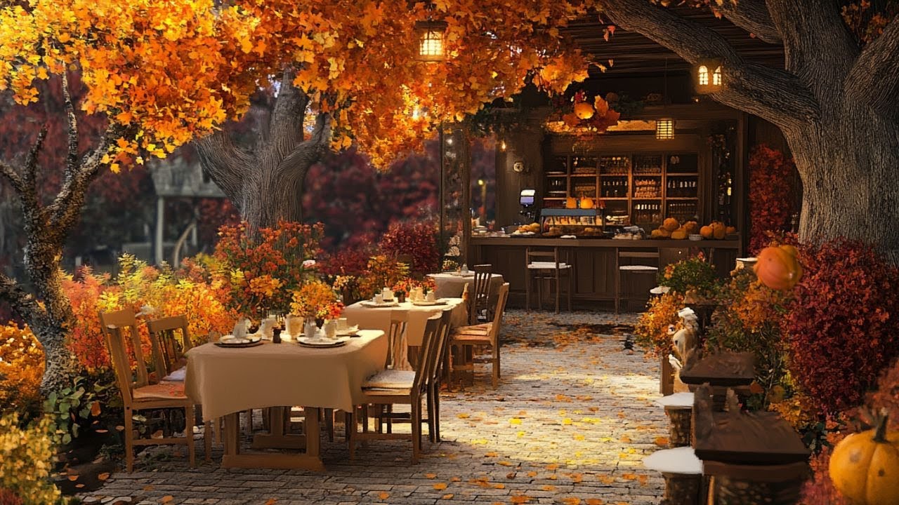 Autumn Sounds | Relax & Relieve Stress with Falling Leaves Sound and ...