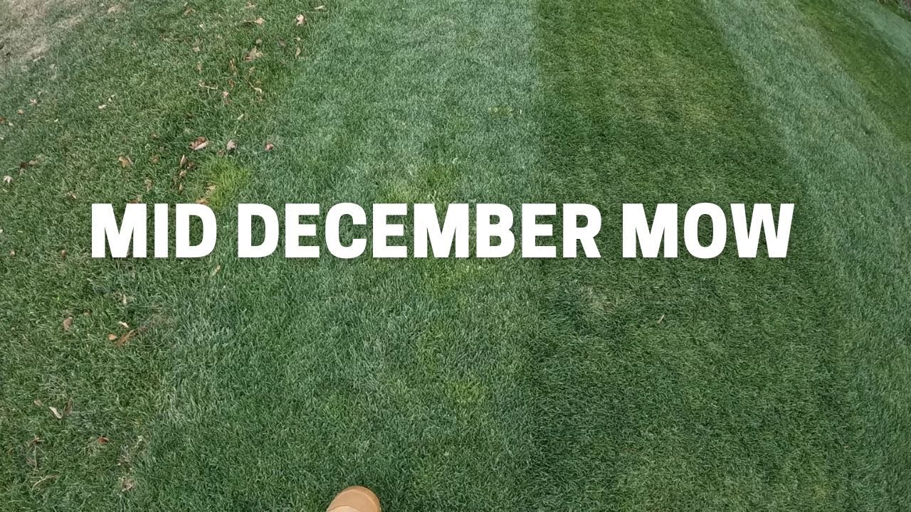 Mid December Mow - YouTube