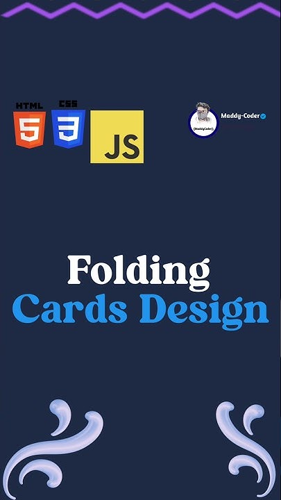 Folding Card || How to create animated folding Card using html css and js | #shorts #coding ...