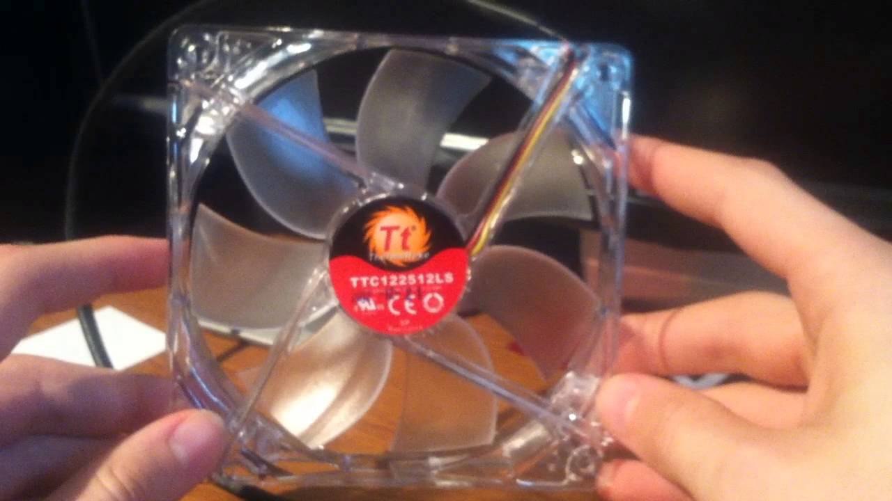 Thermaltake Thunderblade: led fan unboxing - YouTube