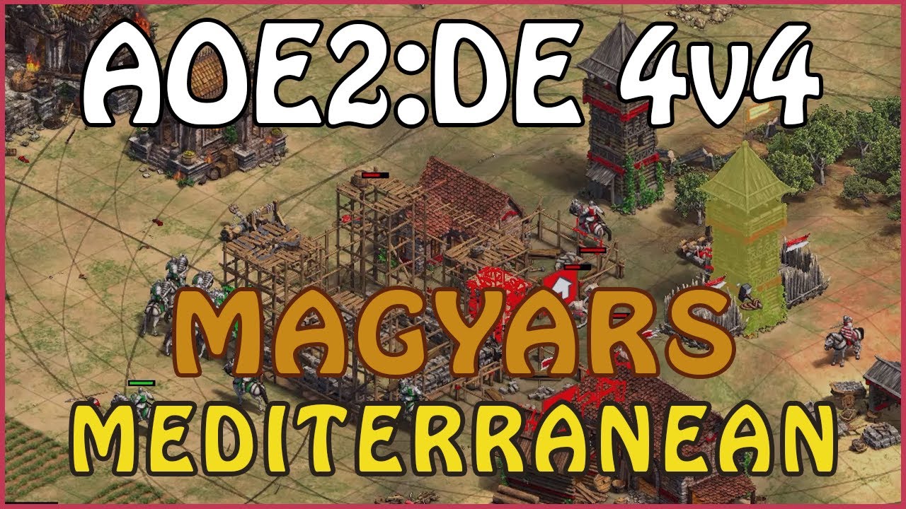 AOE2:DE - 4v4 Magyars Mediterranean - eartahhj - 2023-05-04 - YouTube