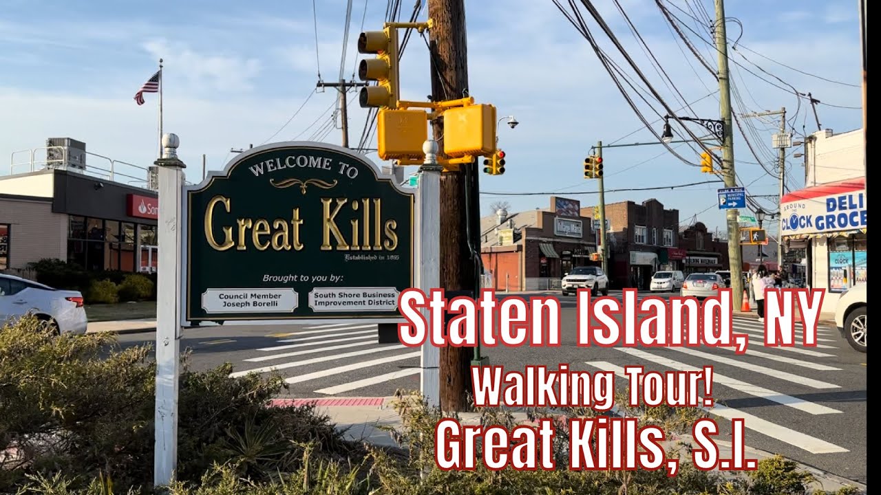 Staten Island, NY walking tour! Great Kills! - YouTube