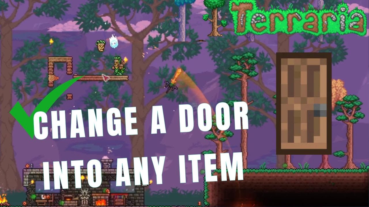 How to Change a Door into any Item in Terraria I 2024 Tutorial - YouTube