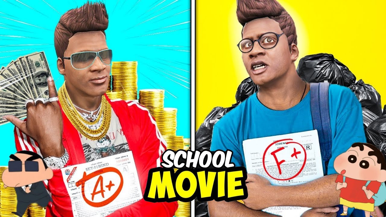 FRANKLIN First Day Of New SCHOOL in GTA 5! ( Movie ) - YouTube