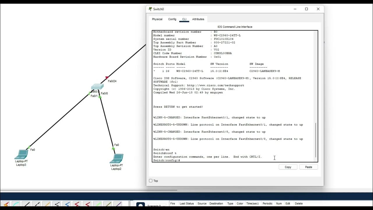 Comment créer des VLAN et les affecter aux interfaces sous Cisco Packet Tracer - YouTube
