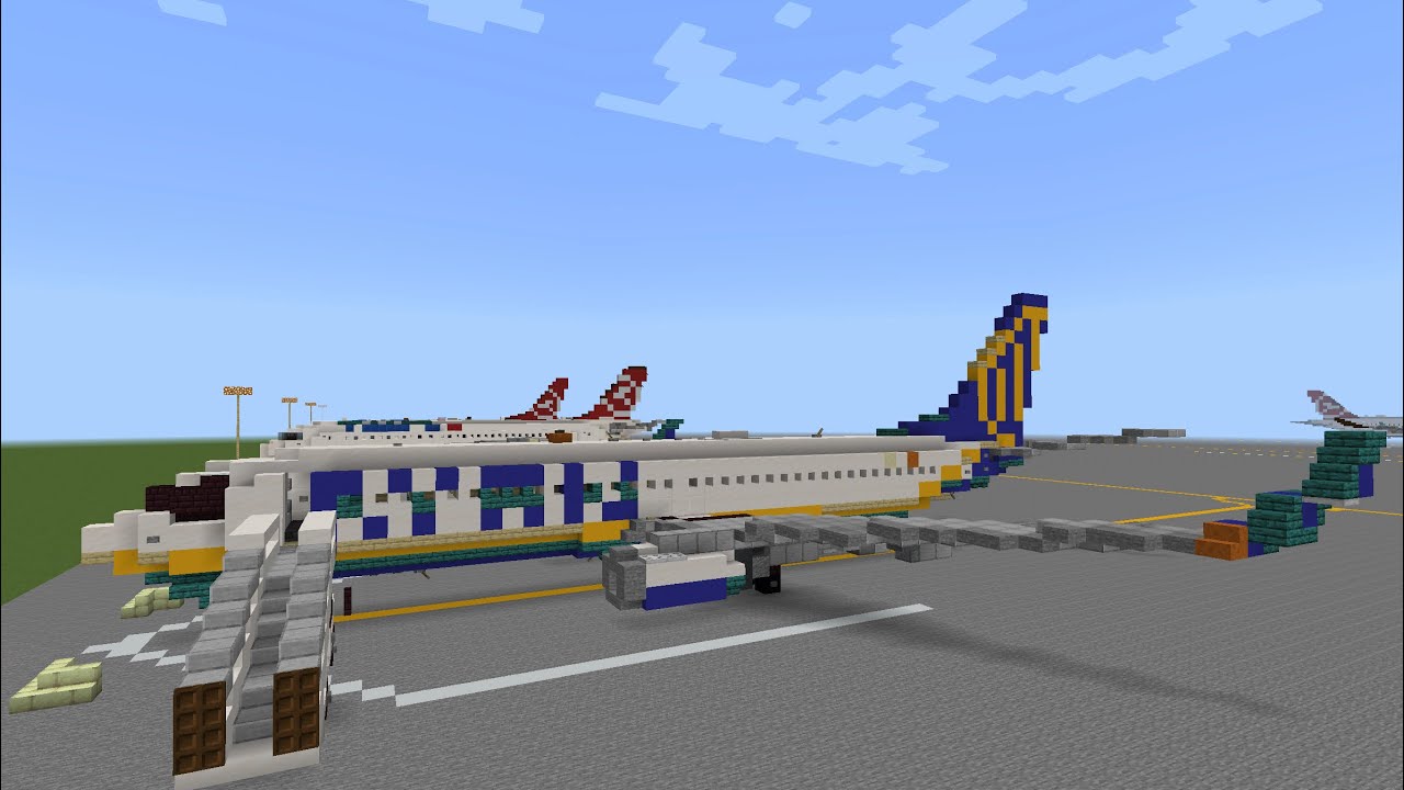 Minecraft Ryanair B737-800 Livery Tutorial [1,5:1] - YouTube