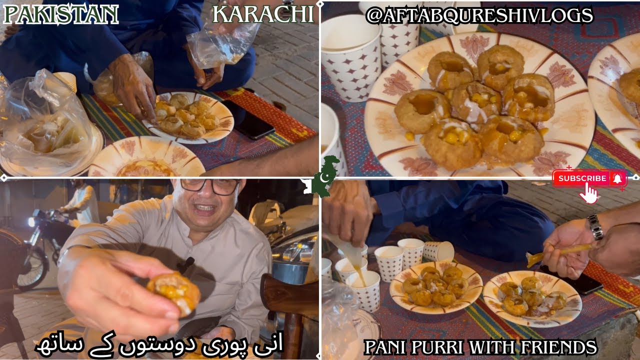 Epic Pani Purri taste test with my friends from Karachi, Ghulshan - YouTube