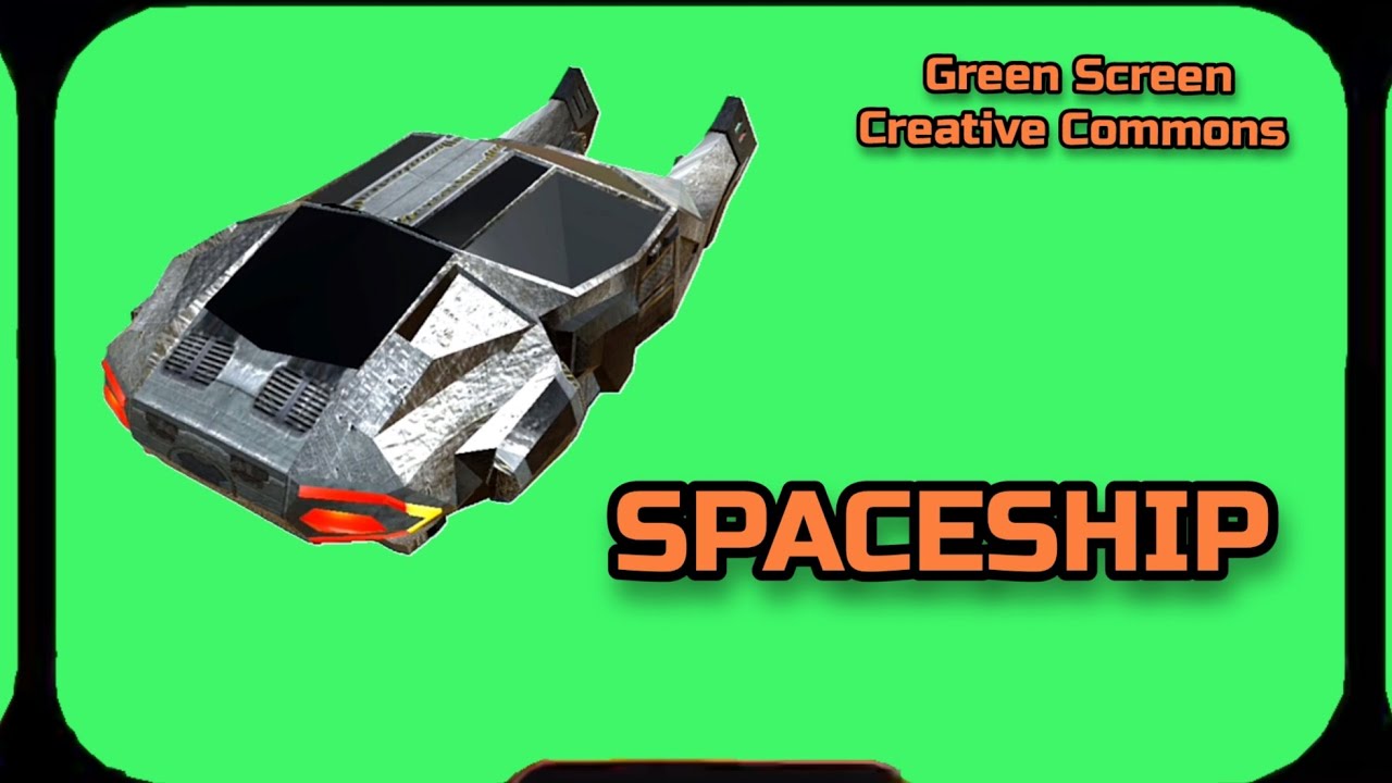 SPACESHIP animation green screen. Video footage OF THE GREEN SCREEN ...