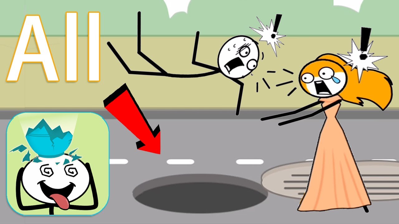Drop the Item - New Update All Levels 51-150 - Fun Stickman Puzzle Game ...