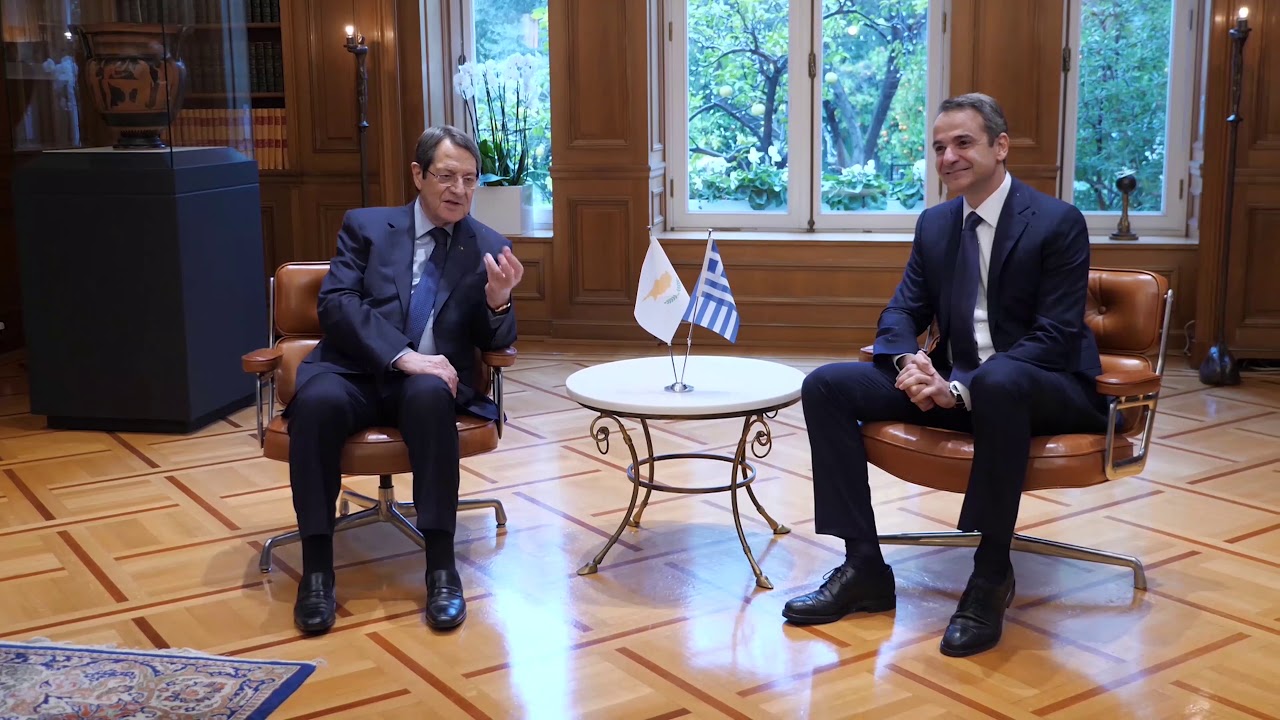 Συνάντηση Κυριάκου Μητσοτάκη με τον Πρόεδρο της Κυπριακής Δημοκρατίας ...