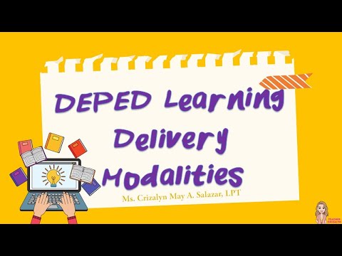 DEPED LEARNING DELIVERY MODALITIES - YouTube