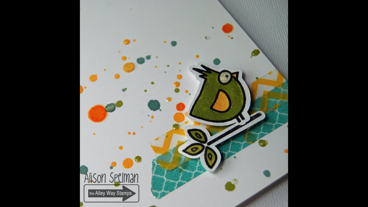 bird splat card Start to Finish - YouTube