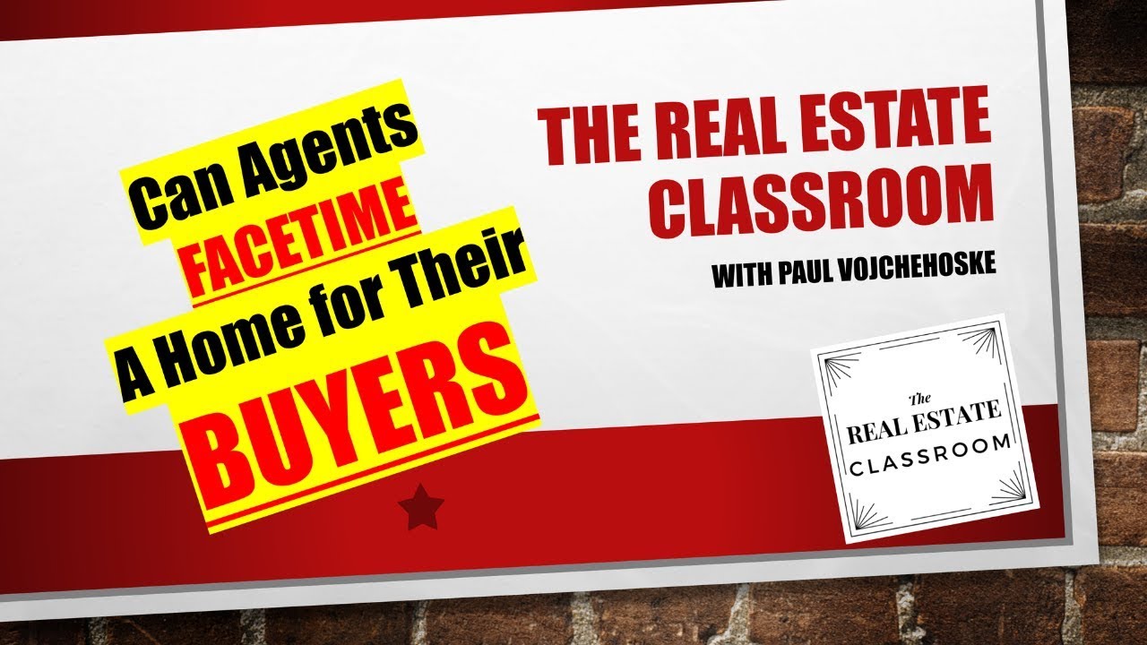 Can Real Estate Agents Use Facetime To Show Their Buyers Homes? - YouTube