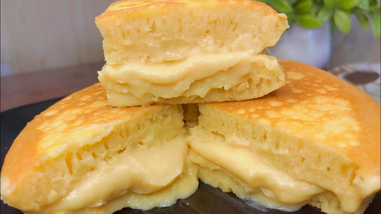 How to make Pinoy version of Creamy Custard Pancake! No oven! So easy ...