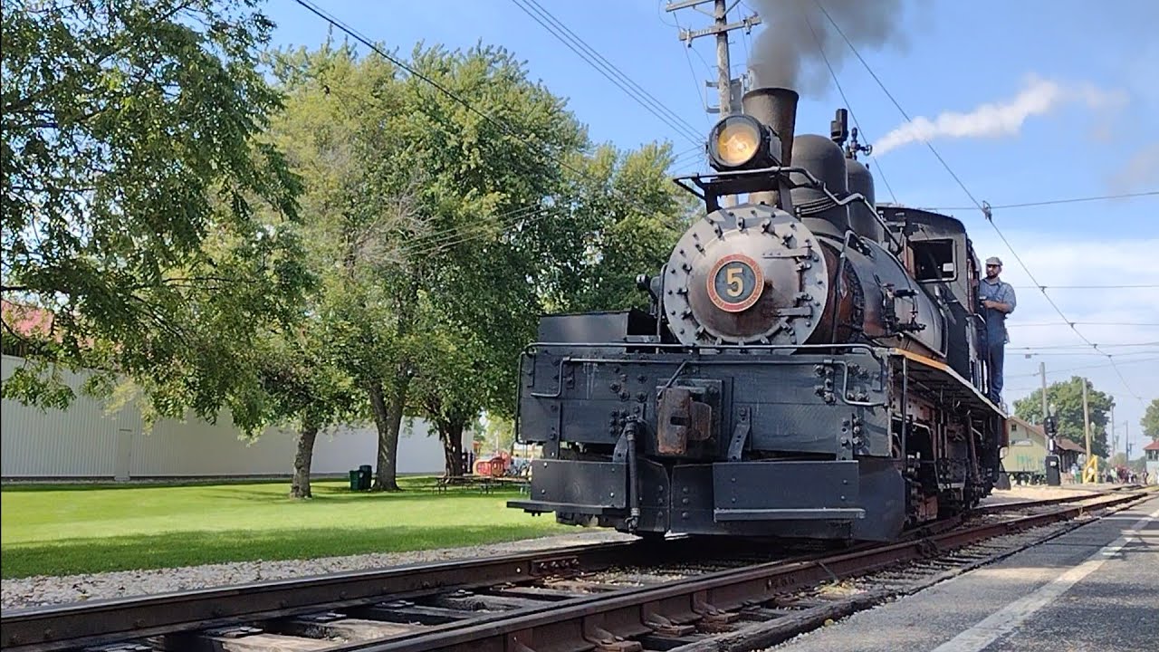 J. Neils Lumber Co. Shay 5 at the Illinois Railway Museum on September ...