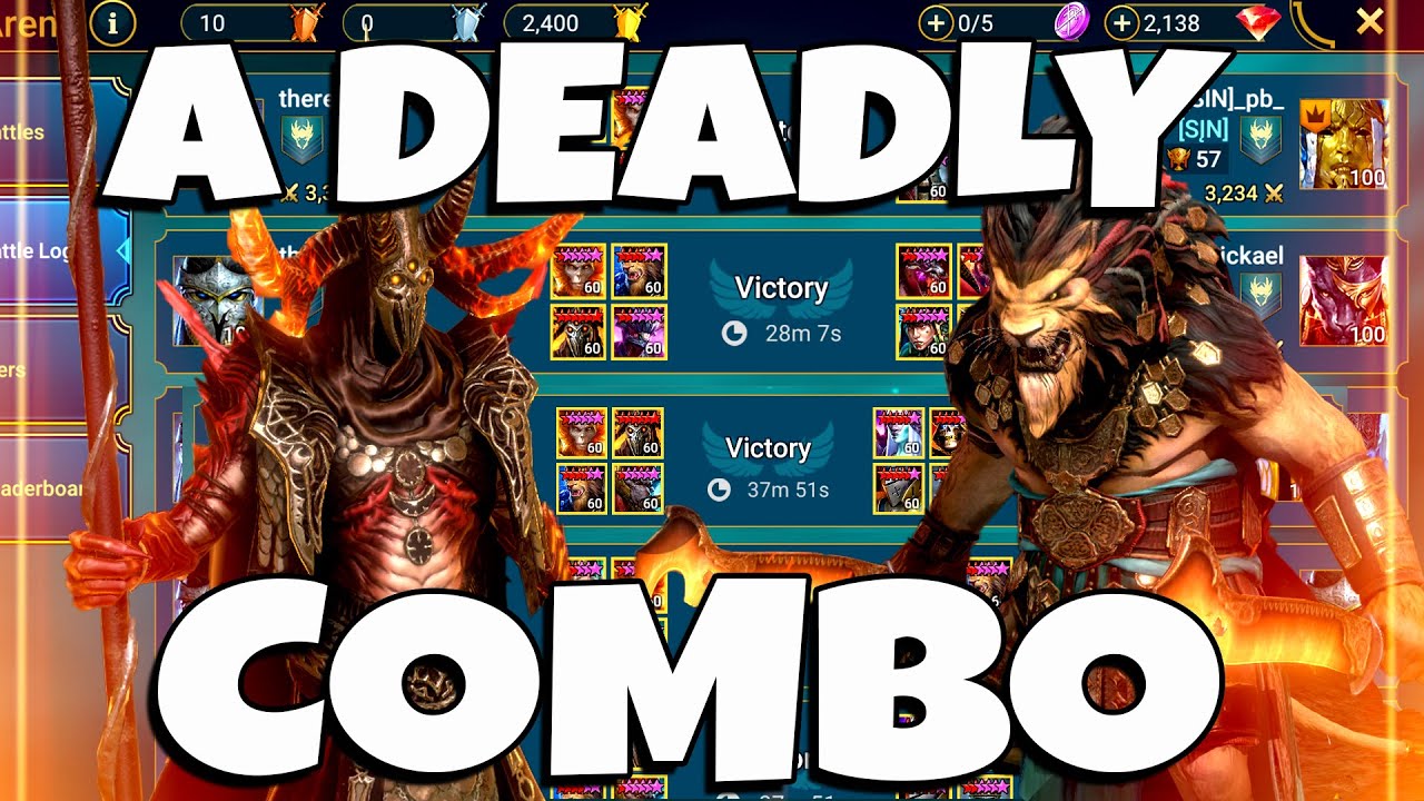 DESTROYING LIVE ARENA with LEORIUS and HEPHRAAK :Raid Shadow Legends ...