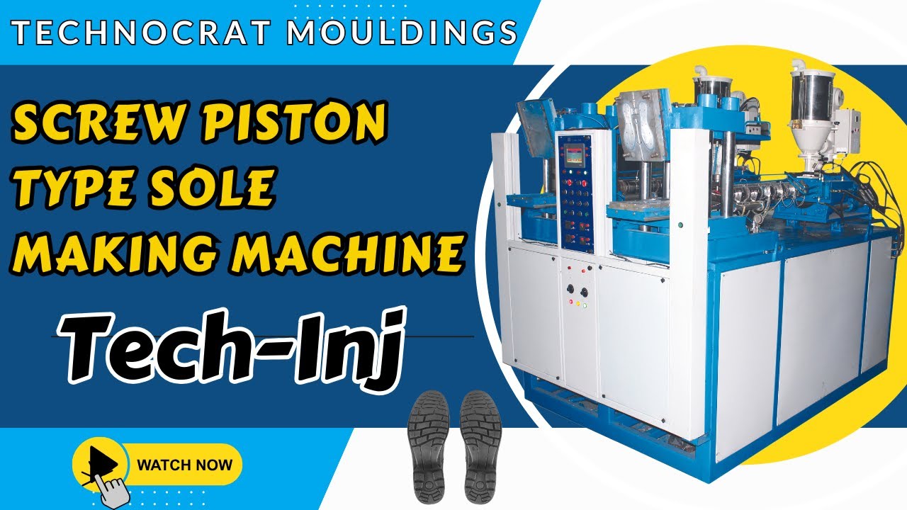 PVC TPR TPU Welt insert screw piston type shoe Sole injection moulding ...