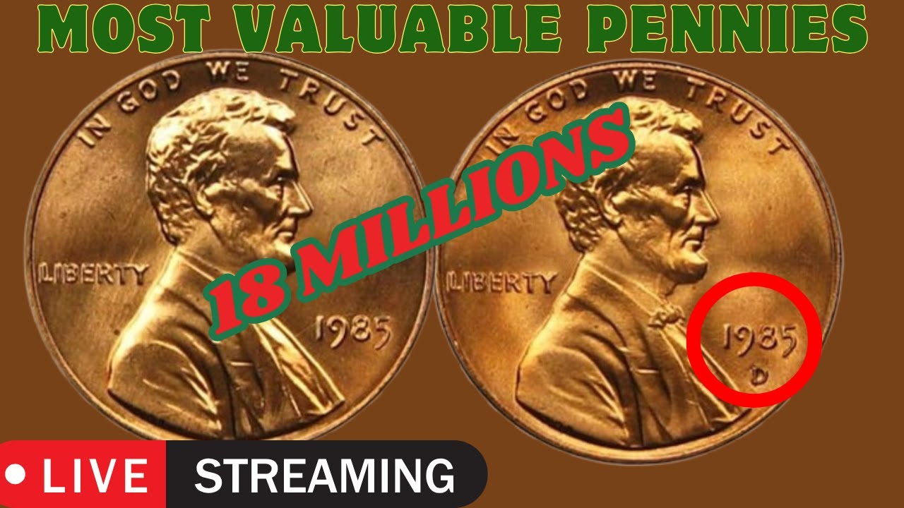 US 1985 LINCOLN ONE CENT COINS - HIGH $ VALUE,LETS LOOK AT THESE - YouTube