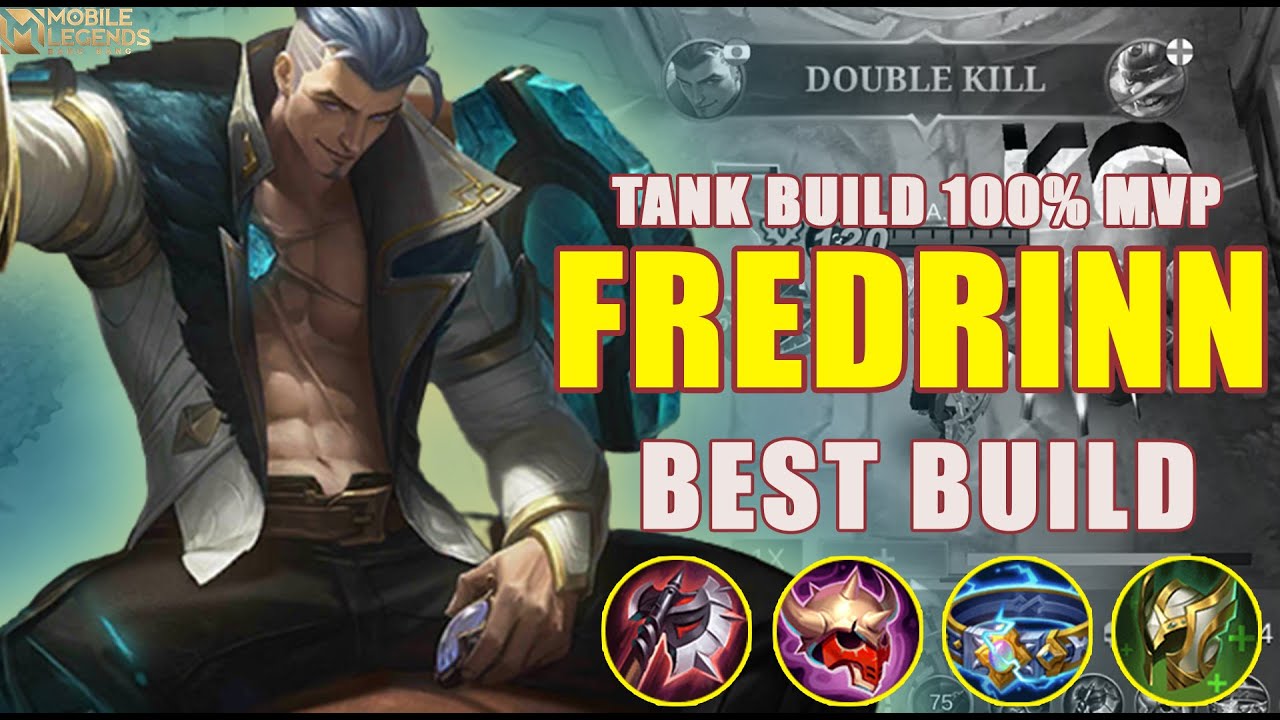 New Hero Fredrinn - Tank Build 100% MVP - Best Build and Emblem - Build ...
