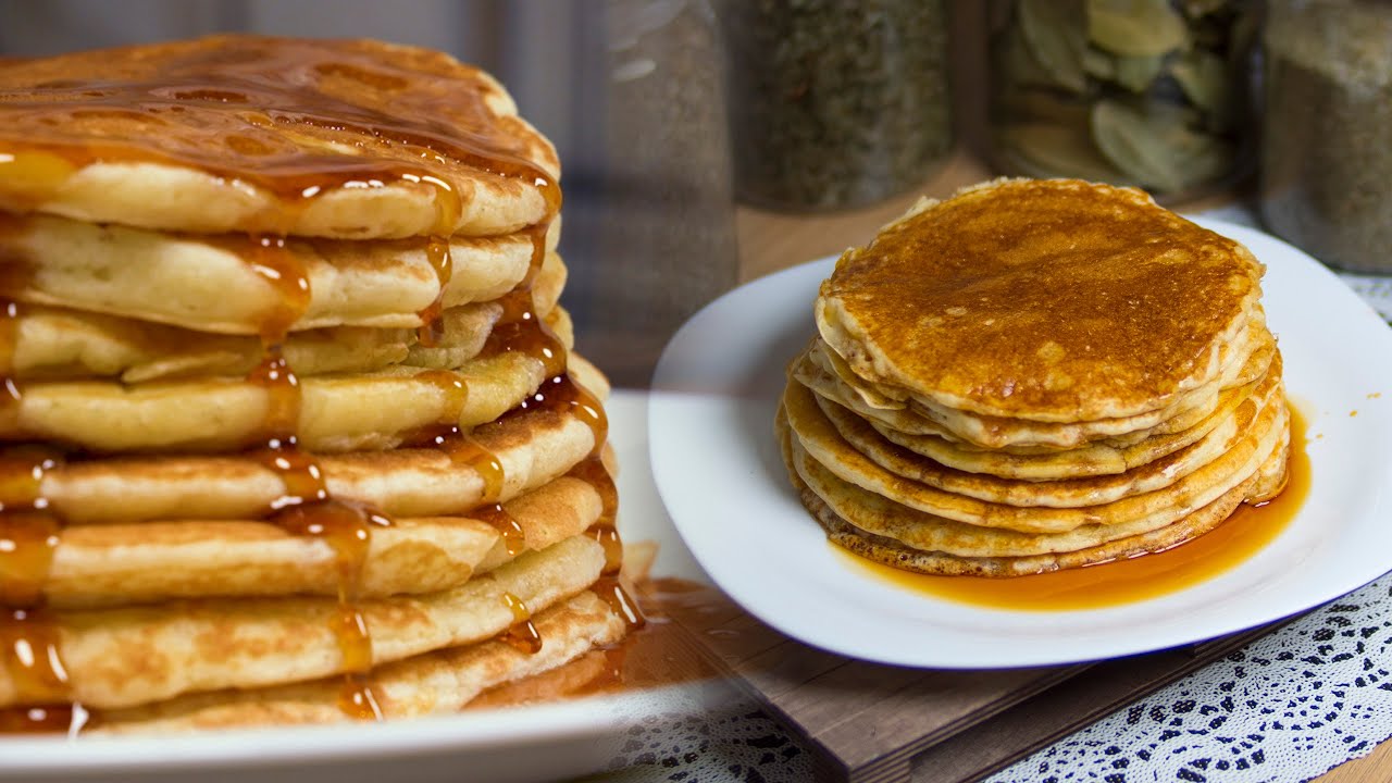 American Pancakes With Maple Syrup #Shorts - YouTube