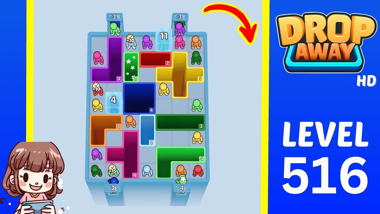 Drop Away Level 516 Solution Walkthrough - YouTube