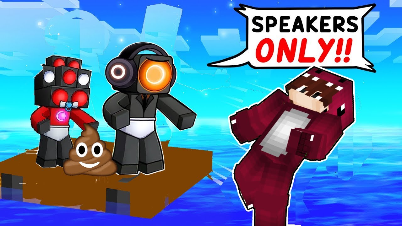 LOST on ONE POOP RAFT with SPEAKER BABY! - YouTube