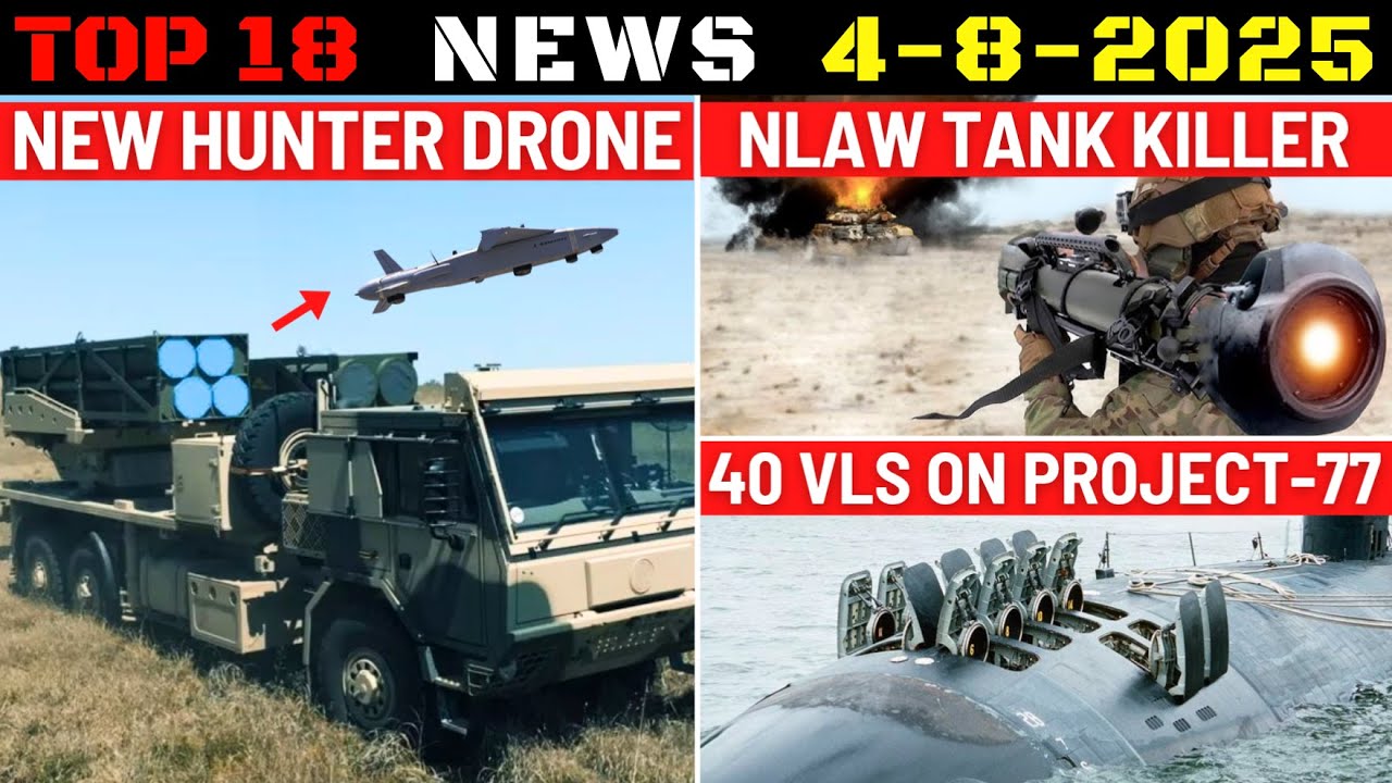 Indian Defence Updates : Hunter Swarm Drone,40 VLS on Project-77,NLAW ...