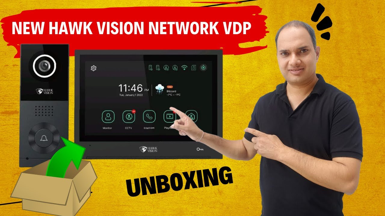 Hawk Vision IP Video Door Phone Unboxing | Best Video Door Phone 2024 ...