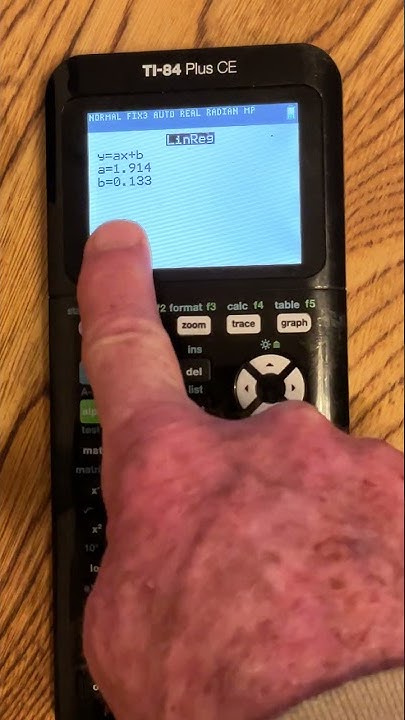R missing on TI 84 - YouTube