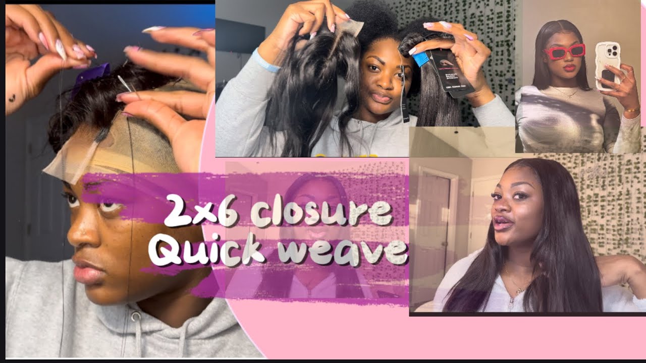 DIY 2x6 closure quick weave install!!! - YouTube