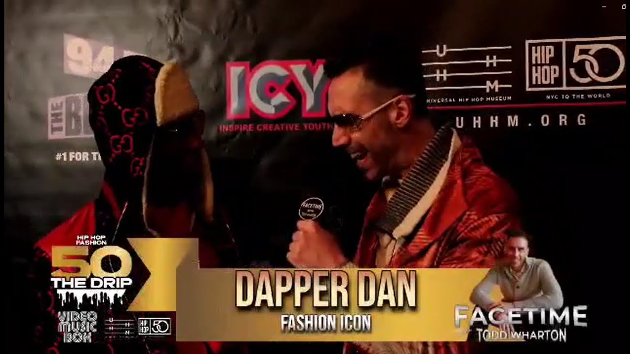 Todd interviews Fashion Icon Dapper Dan @the Hip Hop 50 Fashion Show ...