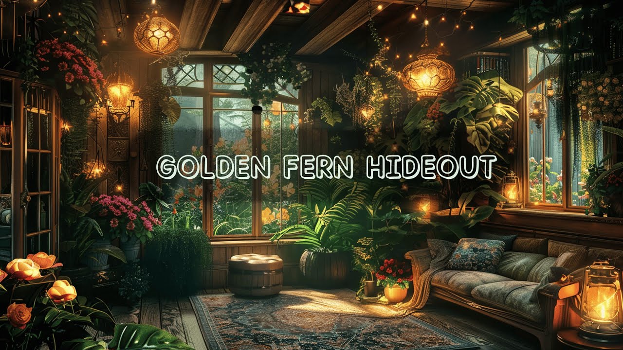 Golden Fern Hideout | Magical Fantasy Music & Ambience | Working ...