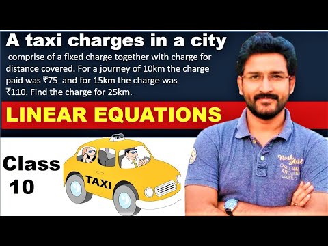 A taxi charges in a city comprise of a fixed charge together with ...