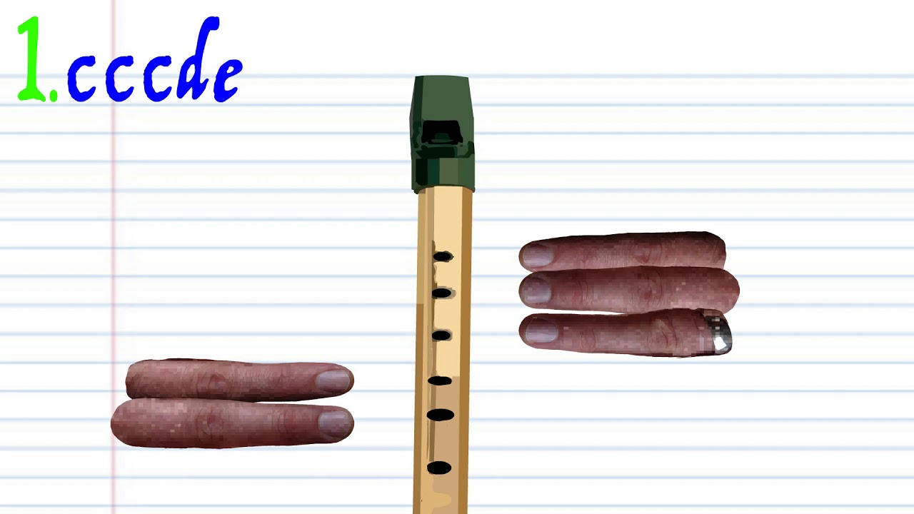 How to Play Row Row Row Your Boat on the Tin Whistle - YouTube
