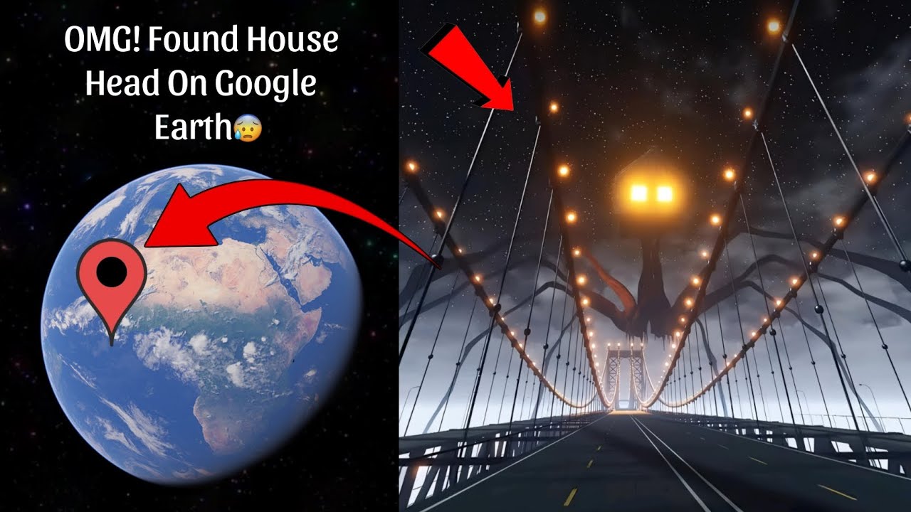 Found Scary House Head On Google Earth! 🤯 - YouTube